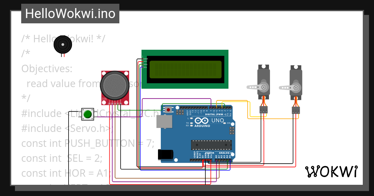 HelloWokwi.ino - Wokwi ESP32, STM32, Arduino Simulator