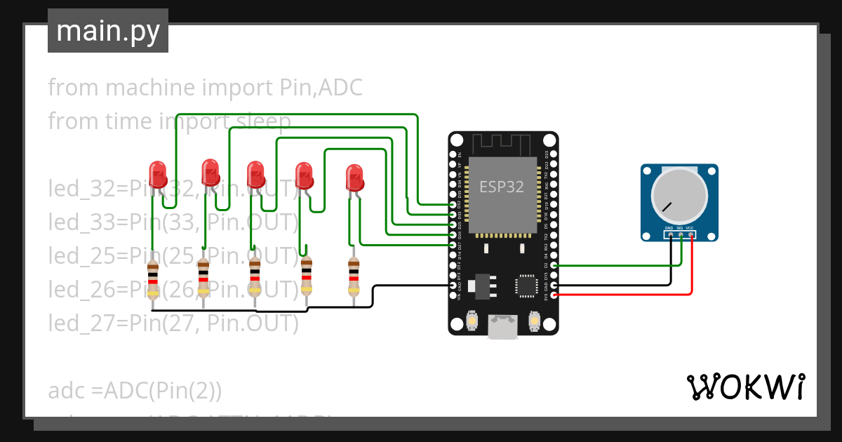 Untitled project - Wokwi ESP32, STM32, Arduino Simulator
