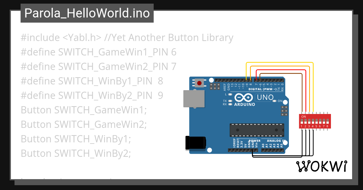 Parola_HelloWorld.ino - Wokwi ESP32, STM32, Arduino Simulator