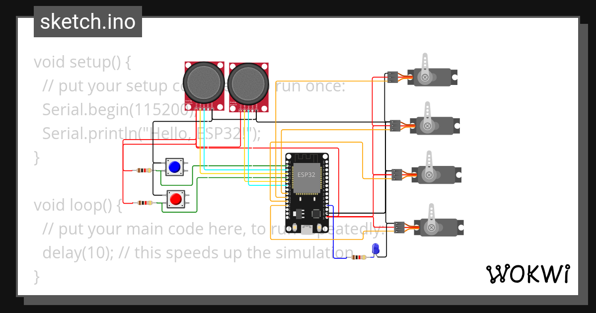 sketch.ino - Wokwi ESP32, STM32, Arduino Simulator