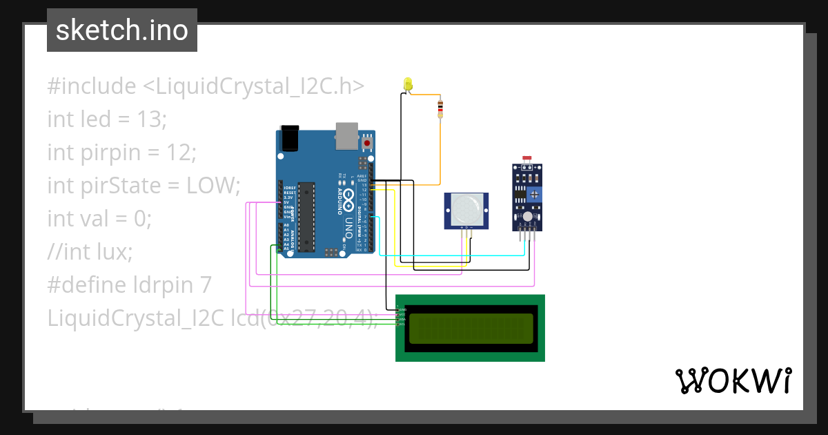 Lampu Otomatis Wokwi Esp32 Stm32 Arduino Simulator 2845