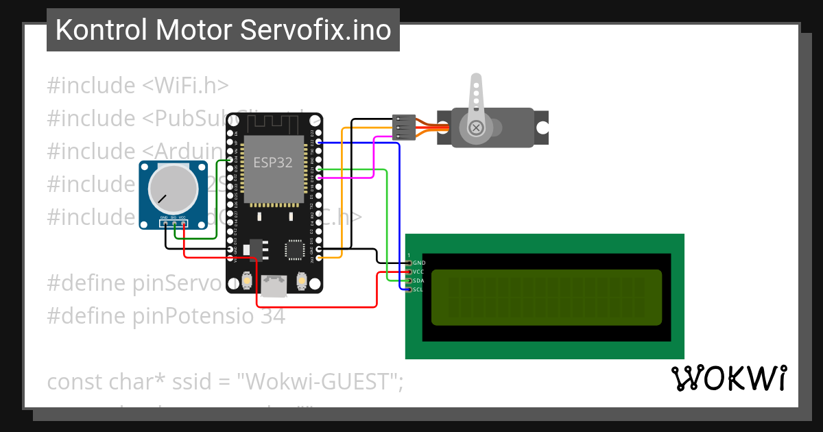 Kontrol Motor Servofix.ino - Wokwi ESP32, STM32, Arduino Simulator