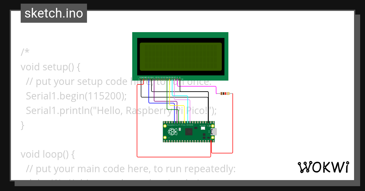 Lcd Wokwi Esp32 Stm32 Arduino Simulator