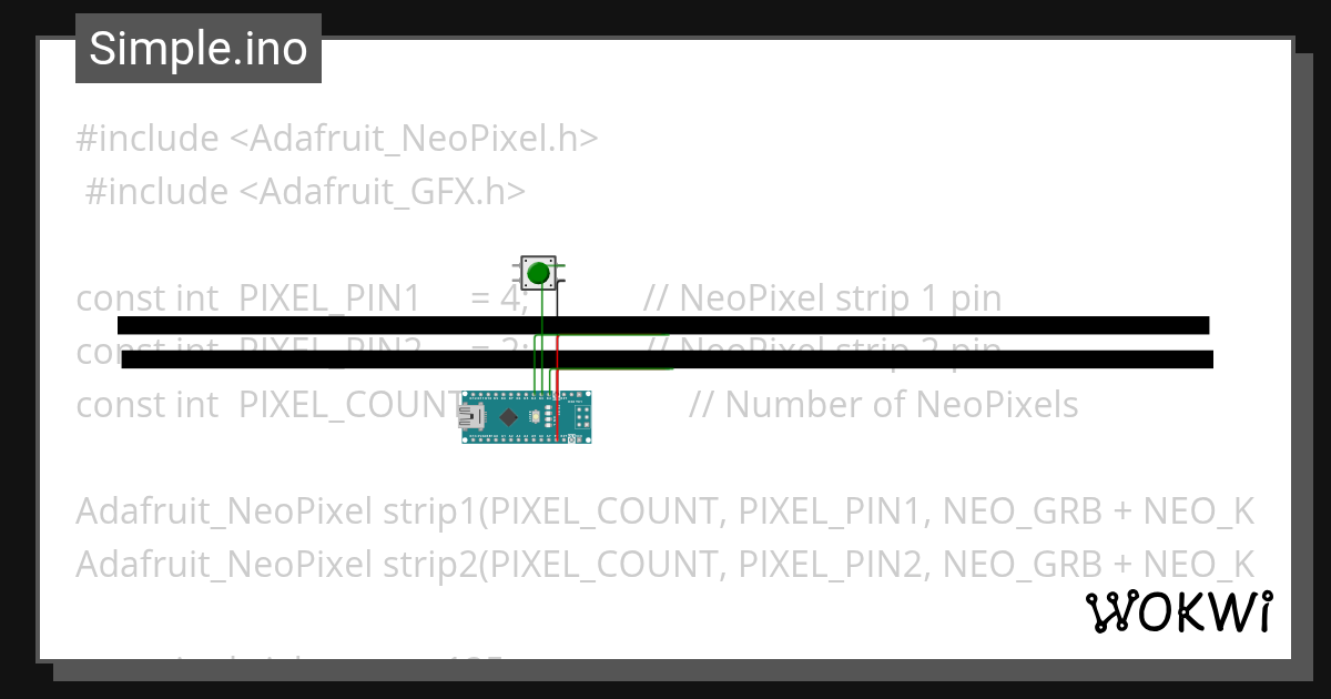 Simple.ino - Wokwi ESP32, STM32, Arduino Simulator
