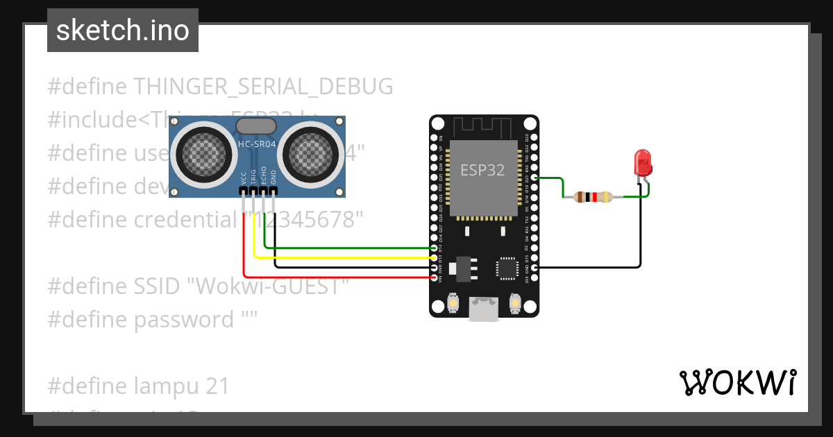 Sensor - Wokwi ESP32, STM32, Arduino Simulator