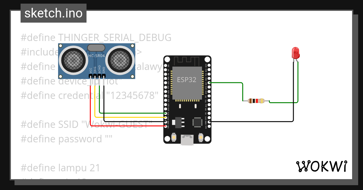 sketch.ino - Wokwi ESP32, STM32, Arduino Simulator