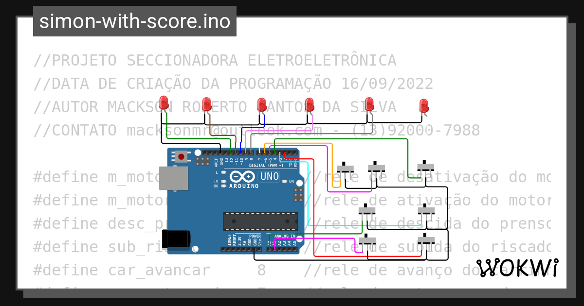 Simon With O Wokwi Esp32 Stm32 Arduino Simulator 3399