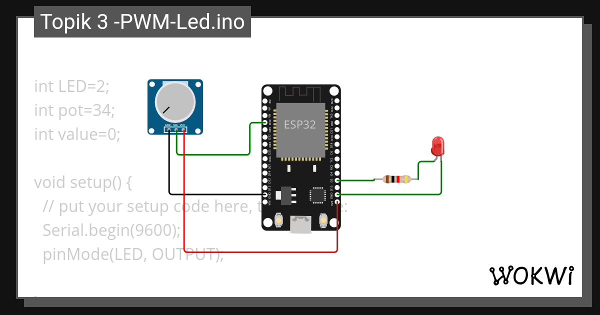 Topik 3 Pwm O Wokwi Esp32 Stm32 Arduino Simulator 4150