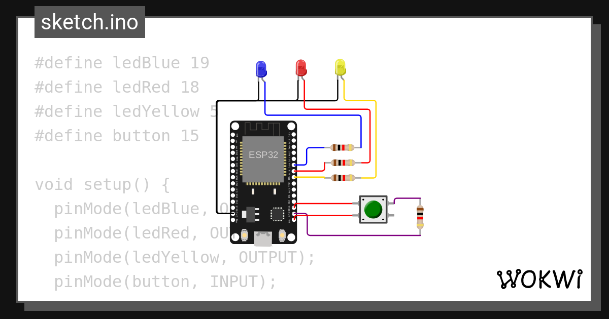 Pb Running Led Sekali Jalan Wokwi Esp32 Stm32 Arduino Simulator