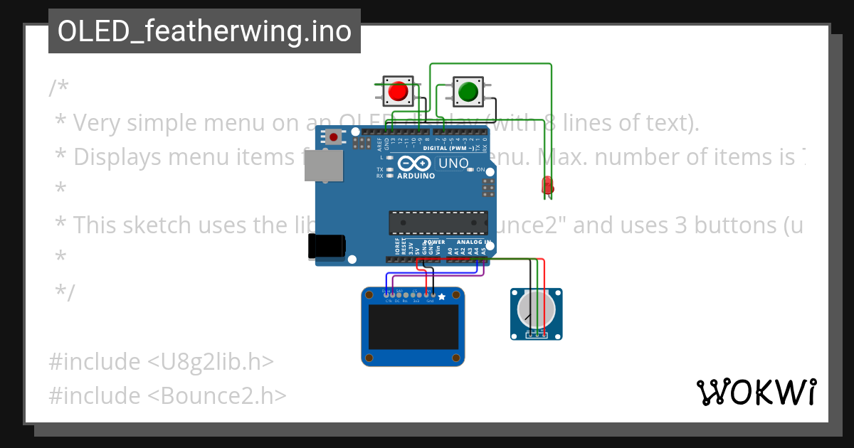 OLED_featherwing.ino - Wokwi ESP32, STM32, Arduino Simulator
