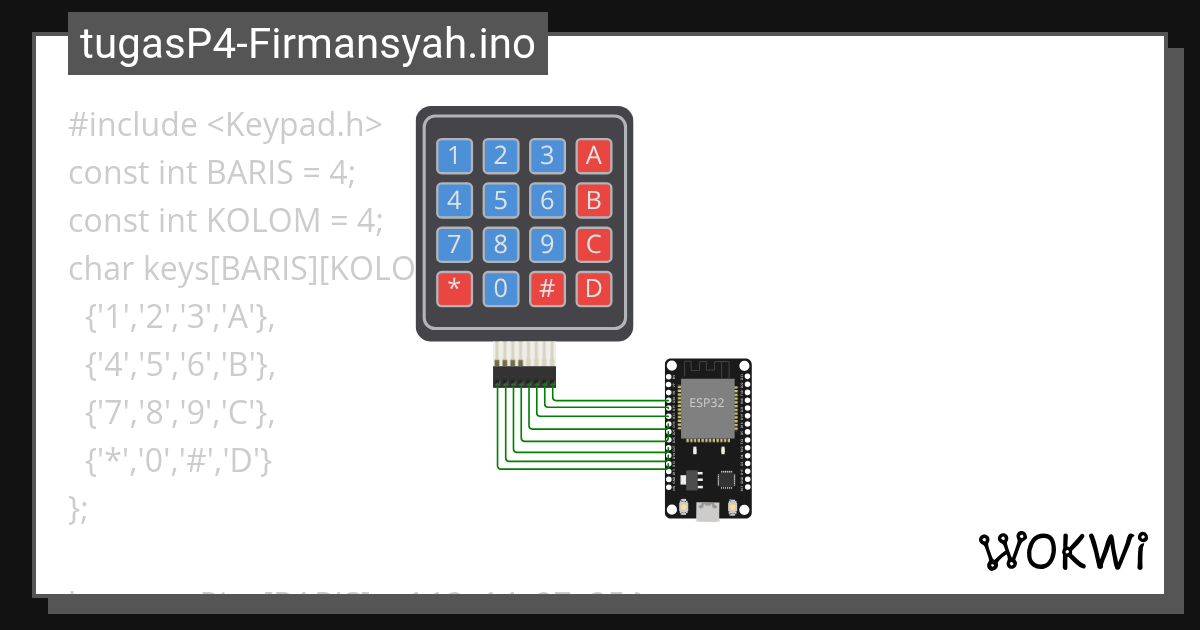 Tugasp4 O Wokwi Arduino And Esp32 Simulator 0726