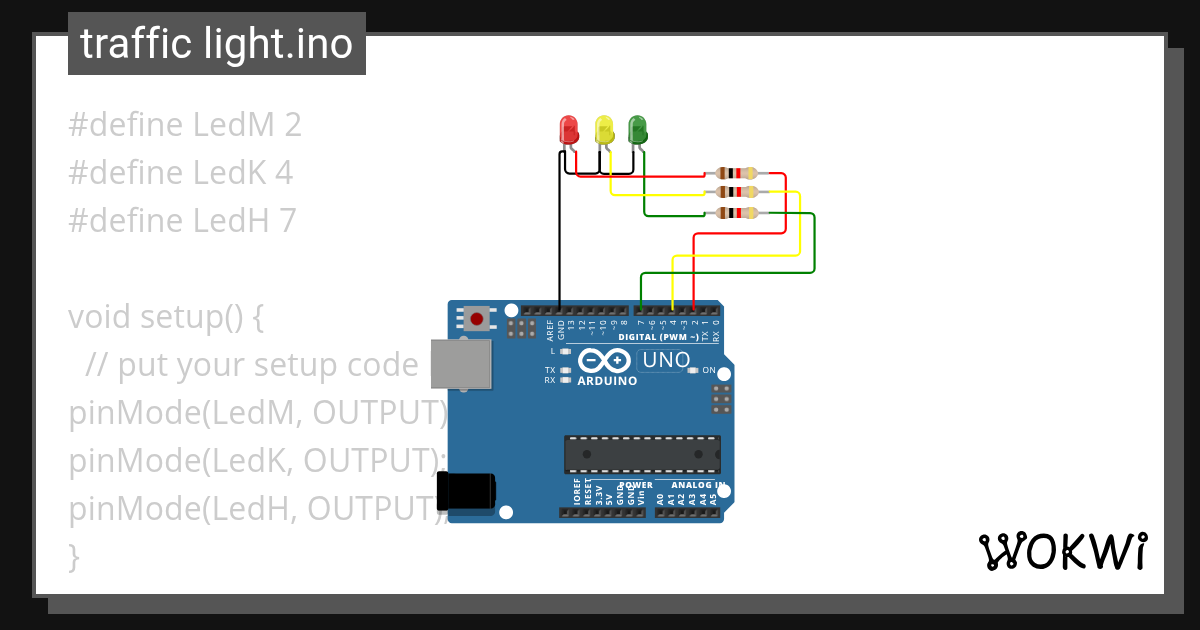 traffic light.ino - Wokwi ESP32, STM32, Arduino Simulator