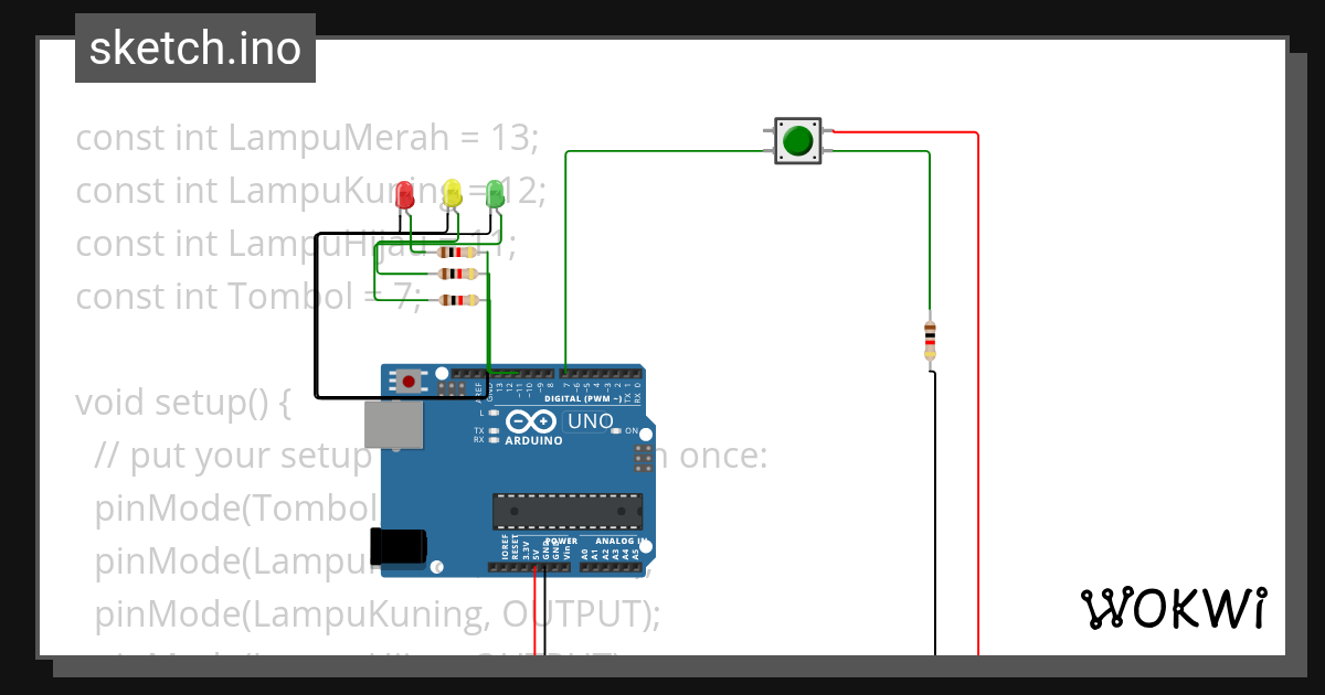 Traffic Light Wokwi Esp32 Stm32 Arduino Simulator 5719