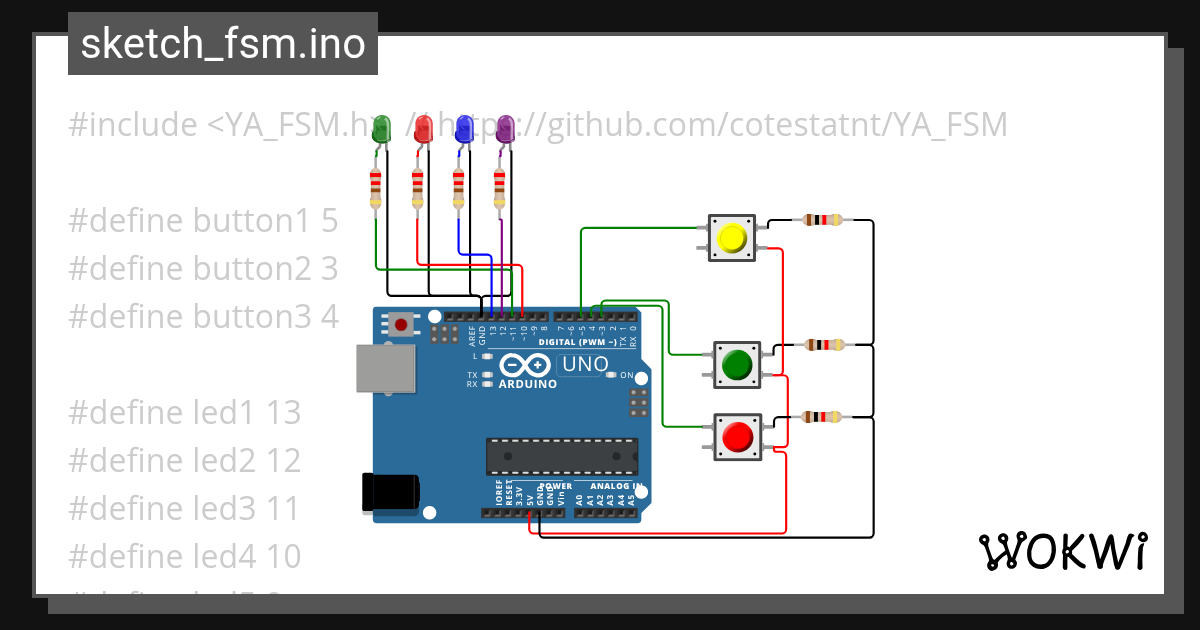 sketch_fsm.ino - Wokwi ESP32, STM32, Arduino Simulator