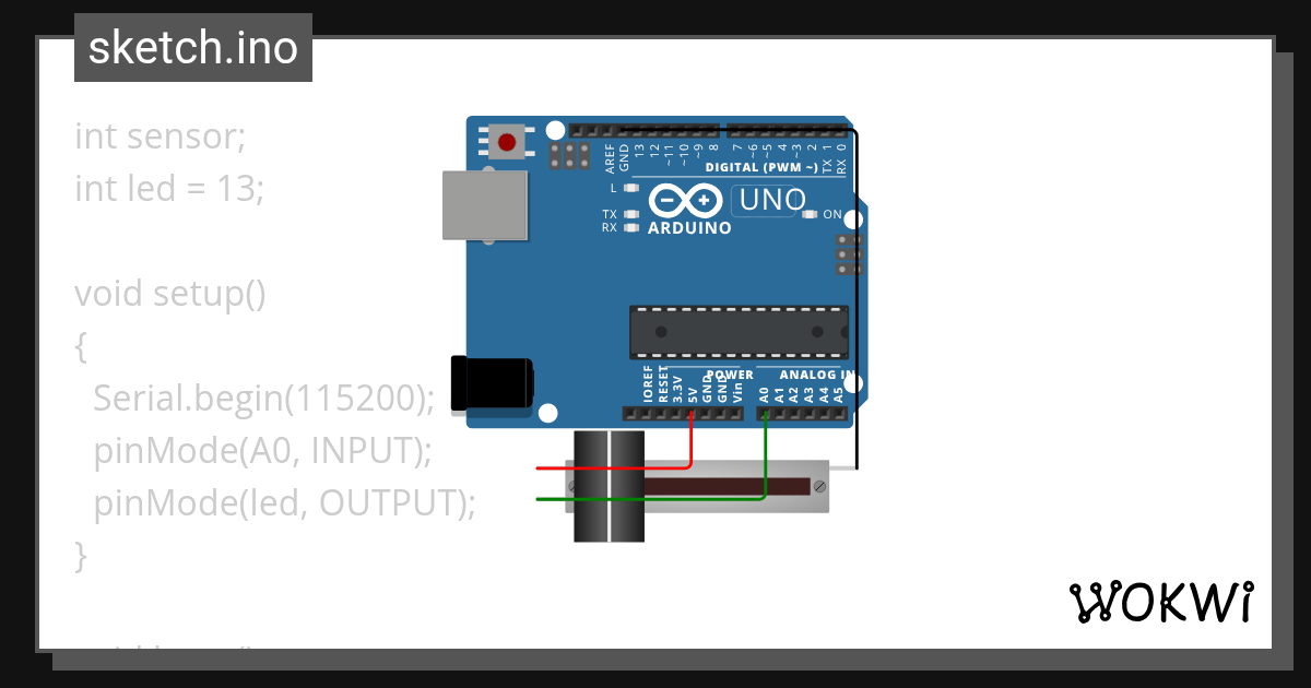 how to use potentiometer - Wokwi ESP32, STM32, Arduino Simulator