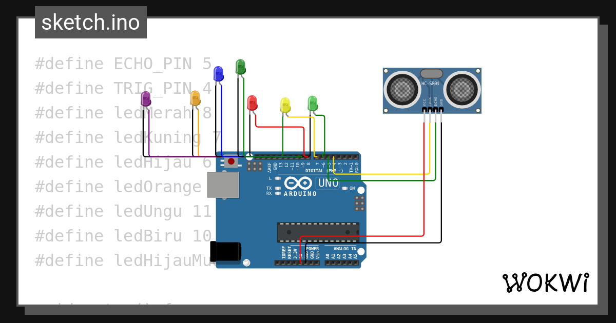 Tugas 1 Deteksi Banjir Wokwi Esp32 Stm32 Arduino Simulator 9326