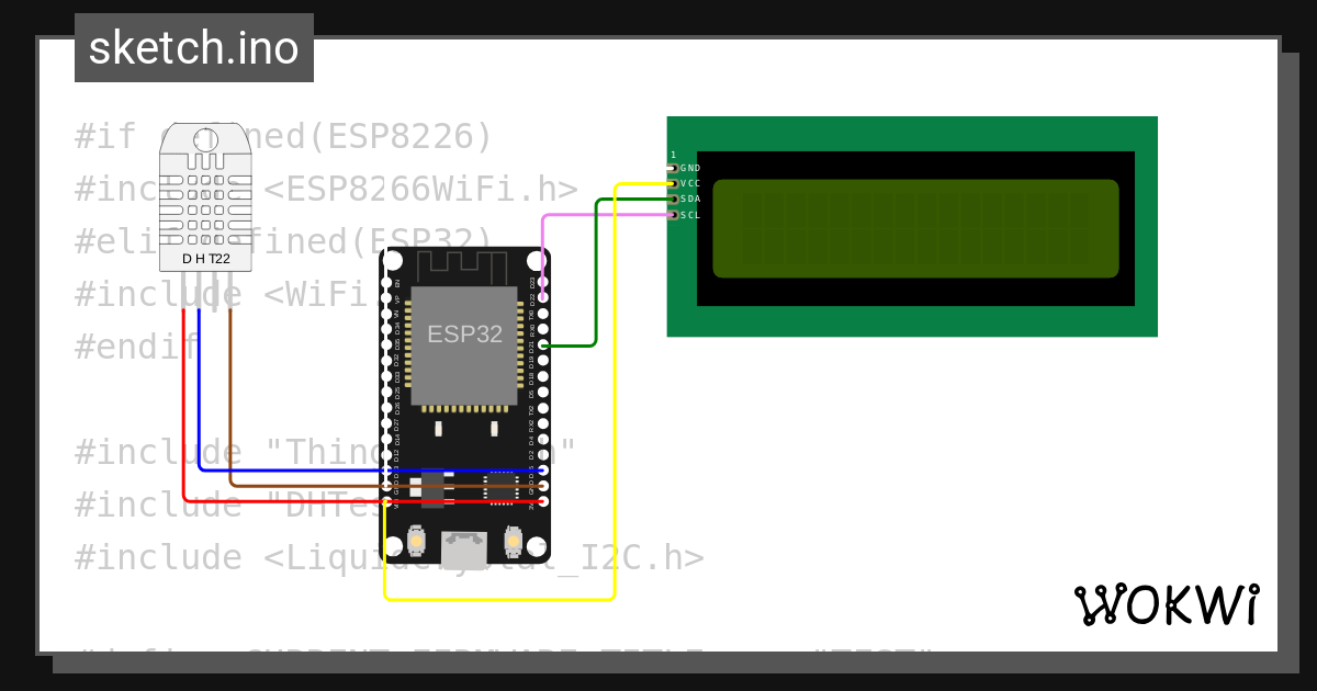 Esp32 Blynk Dht22 Wokwi Esp32 Stm32 Arduino Simulator