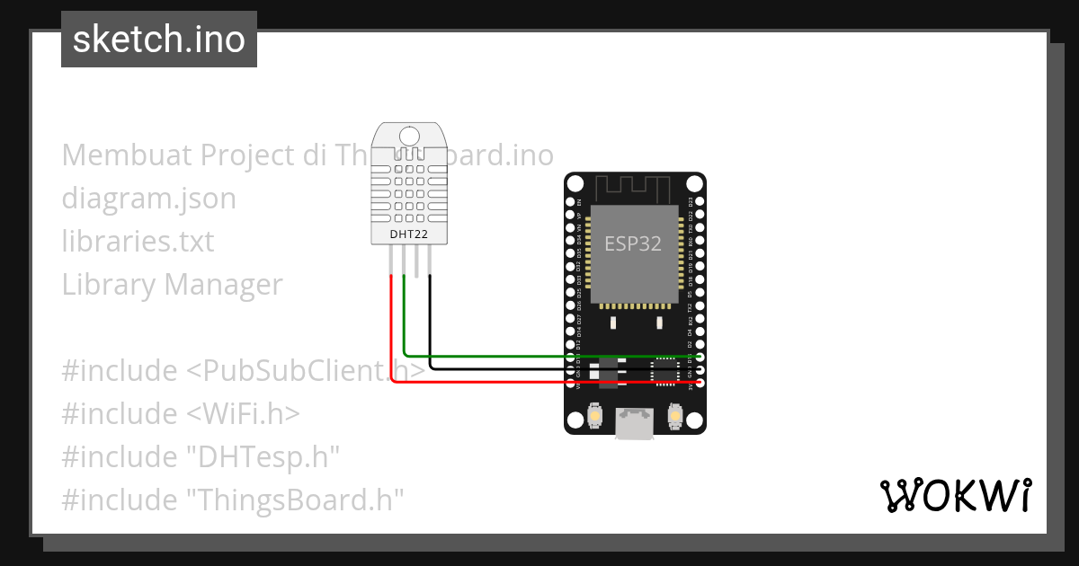 ORI THINGSBOARD - Wokwi ESP32, STM32, Arduino Simulator