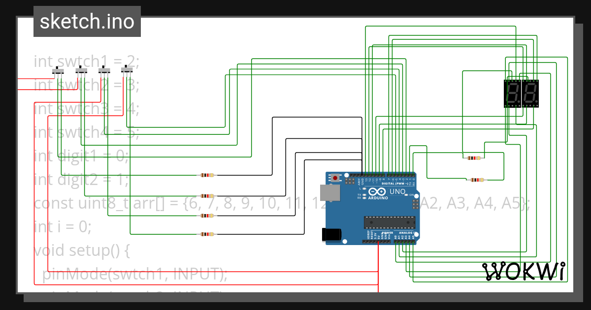 sketch.ino - Wokwi ESP32, STM32, Arduino Simulator