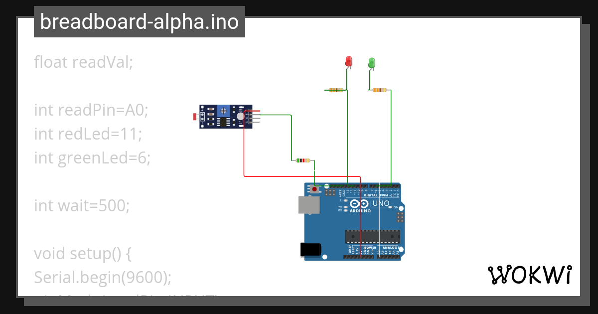 vid 25 photoresistors red green led - Wokwi ESP32, STM32, Arduino Simulator