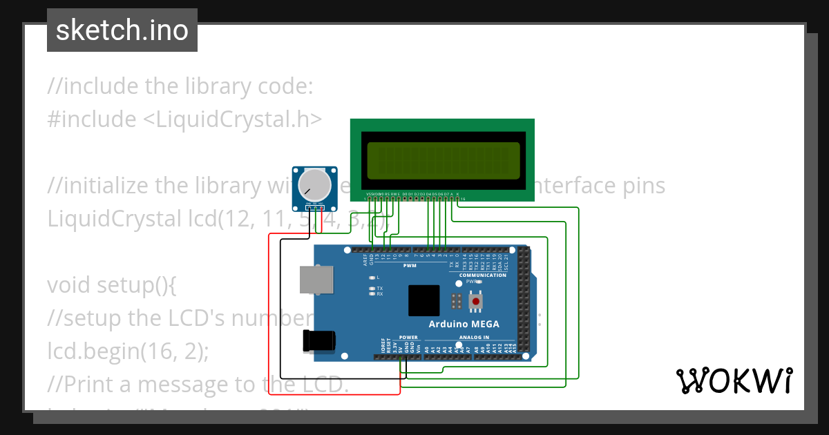 LCD - Wokwi ESP32, STM32, Arduino Simulator