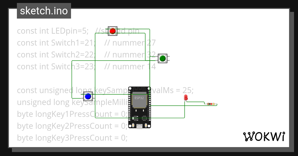 sketch.ino - Wokwi ESP32, STM32, Arduino Simulator