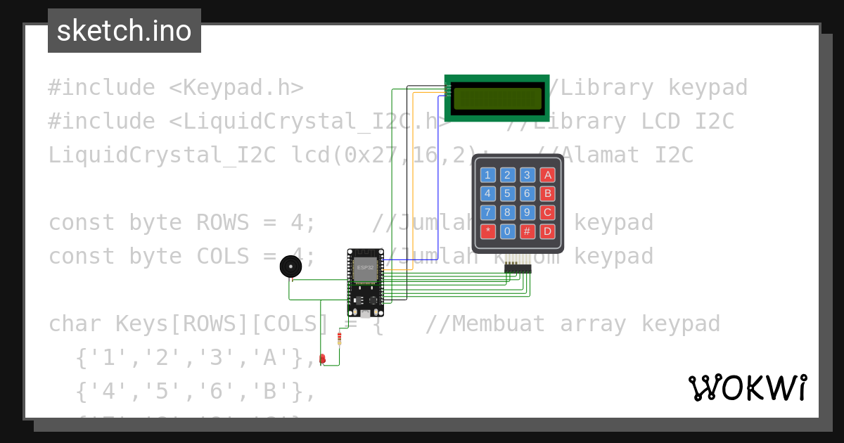 Smart Password Wokwi Esp32 Stm32 Arduino Simulator 3525