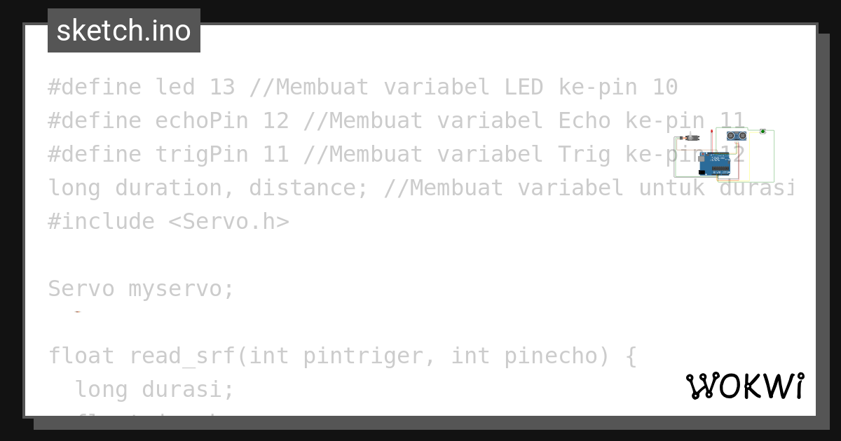 Gerbang Otomatis Wokwi Esp32 Stm32 Arduino Simulator 9260