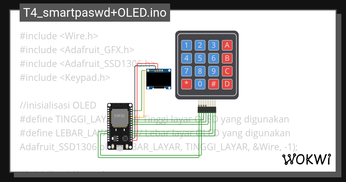 T4_smartpaswd+OLED.ino - Wokwi ESP32, STM32, Arduino Simulator