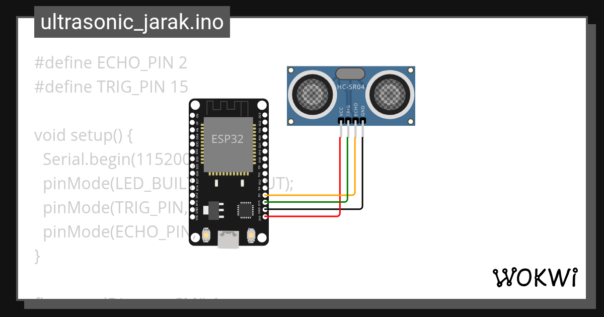 ultrasonic_jarak.ino - Wokwi ESP32, STM32, Arduino Simulator ultrasonic_jarak.ino - Wokwi ESP32, STM32, Arduino Simulator