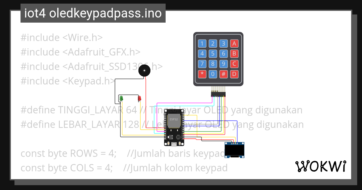 iot4 oledkeypadpass.ino - Wokwi ESP32, STM32, Arduino Simulator