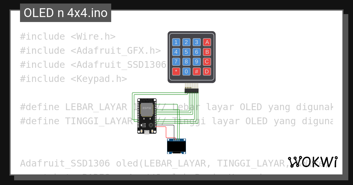 Oled N O Wokwi Esp32 Stm32 Arduino Simulator 3145