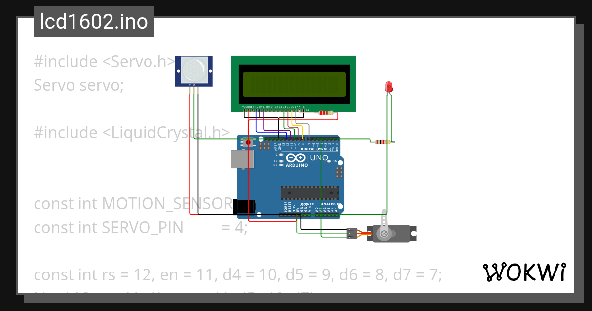 lcd1602.ino - Wokwi ESP32, STM32, Arduino Simulator