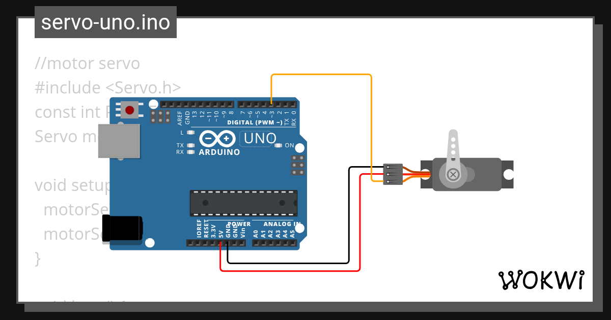 servo-uno.ino - Wokwi ESP32, STM32, Arduino Simulator