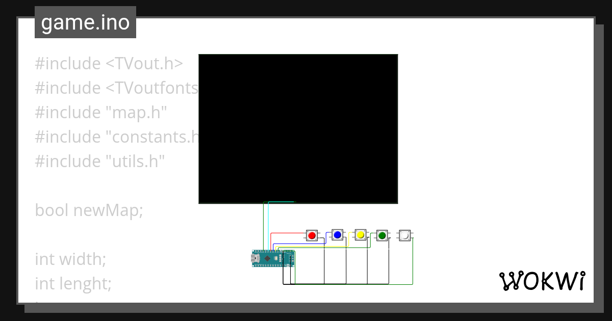 game.ino - Wokwi ESP32, STM32, Arduino Simulator