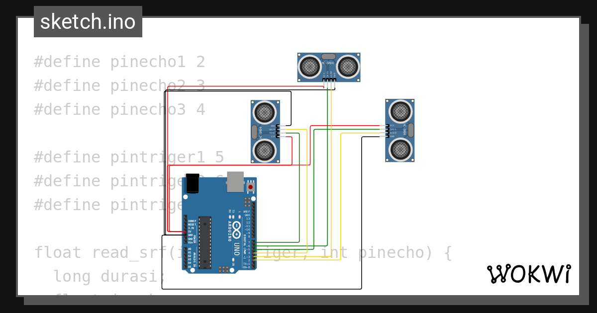 Sensor Ultrasonik Multi Malvasia 8b Wokwi Esp32 Stm32 Arduino Simulator
