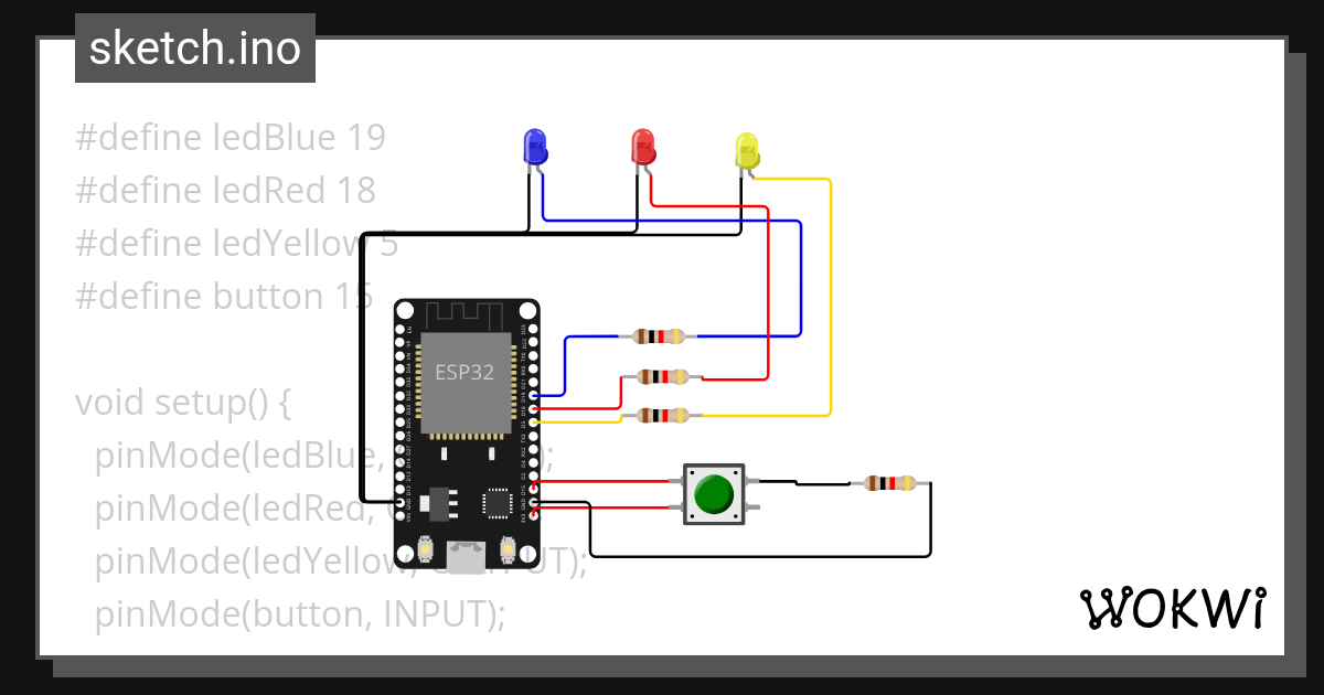 Challenges 1running Led Wokwi Esp32 Stm32 Arduino Simulator 9239
