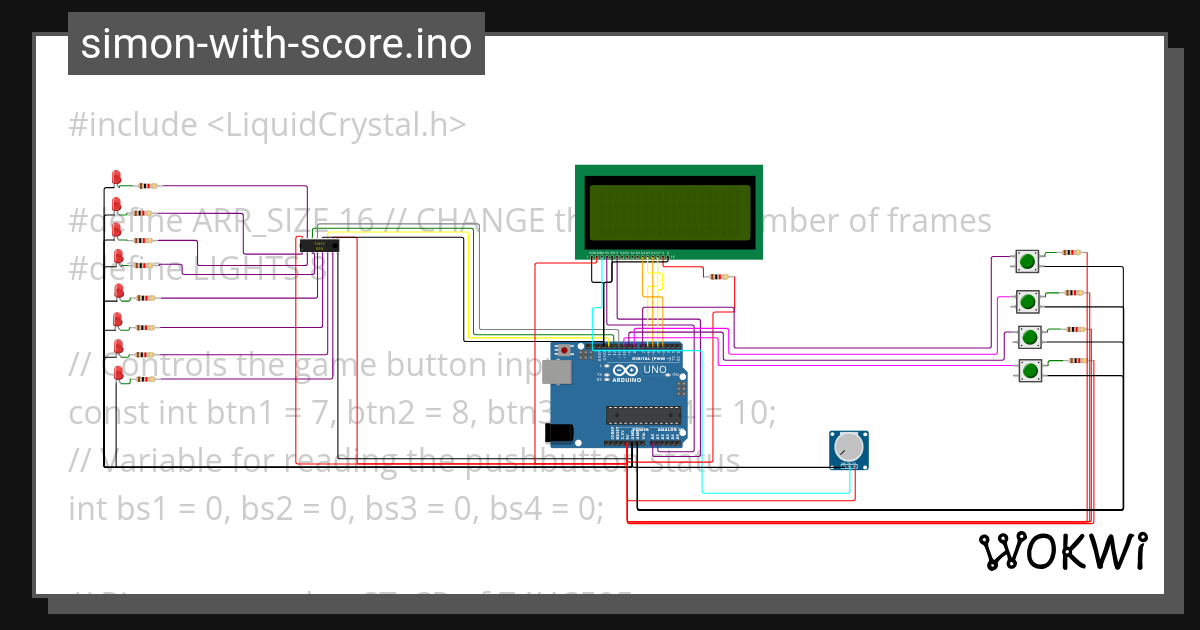 Simon With O Wokwi Esp32 Stm32 Arduino Simulator 