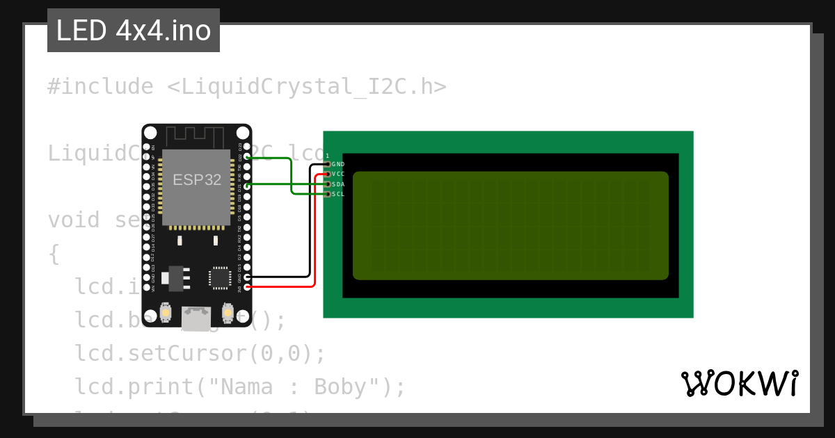 Led O Wokwi Esp32 Stm32 Arduino Simulator