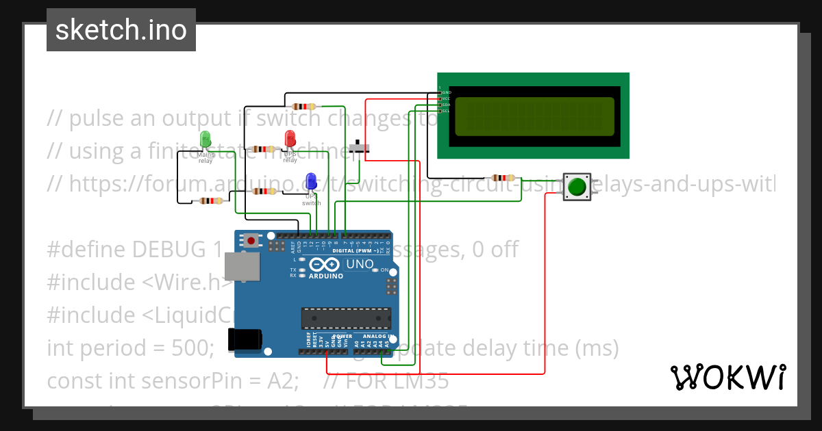 sketch.ino - Wokwi Arduino and ESP32 Simulator