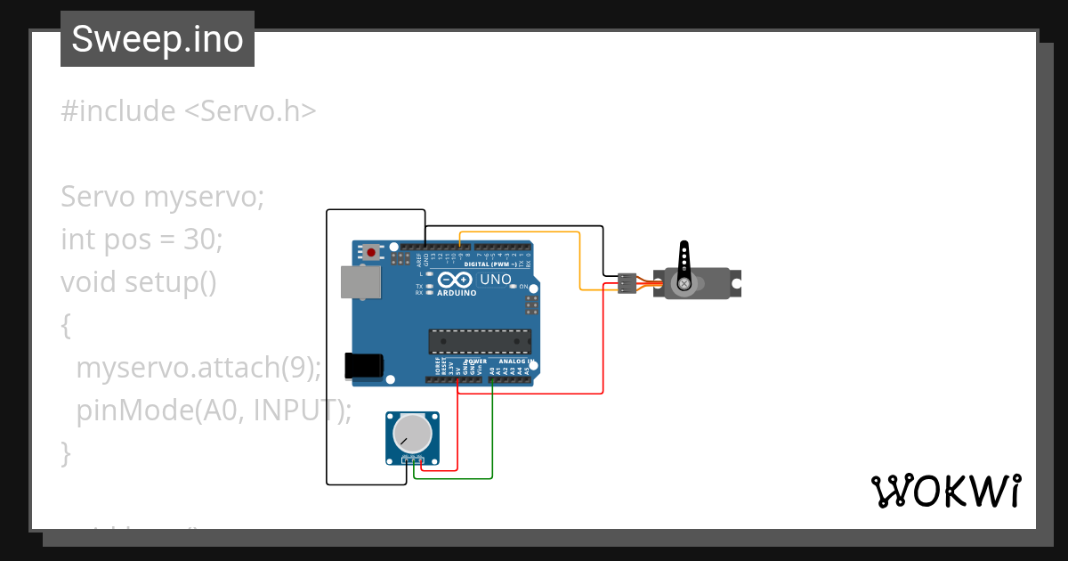 Sweep.ino - Wokwi ESP32, STM32, Arduino Simulator