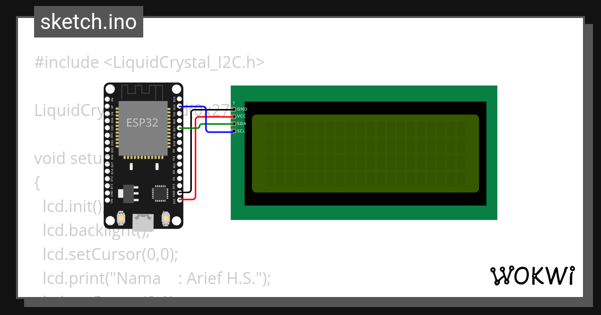 Topik 4.2 - Challenge 1 - Wokwi ESP32, STM32, Arduino Simulator