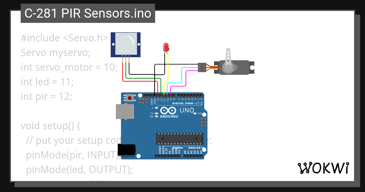 C 281 Pir O Wokwi Esp32 Stm32 Arduino Simulator 