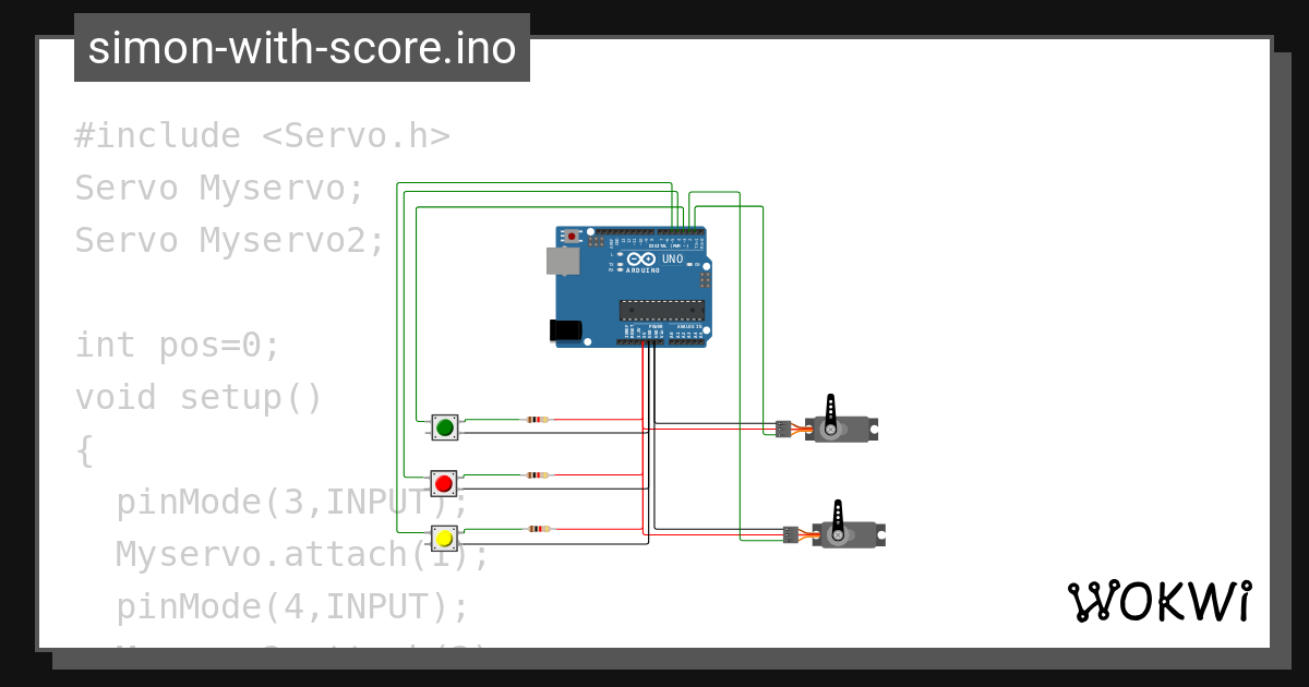 Simon With O Wokwi Esp32 Stm32 Arduino Simulator