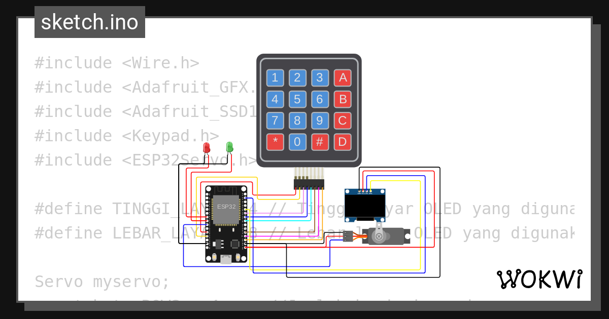 Challenge 52 Smart Security Untuk Locker Barang No Buzzer Wokwi Esp32 Stm32 Arduino 7828