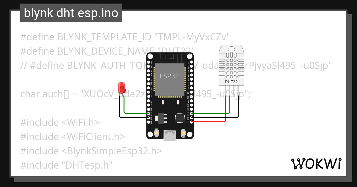 Blynk Dht O Wokwi Esp32 Stm32 Arduino Simulator