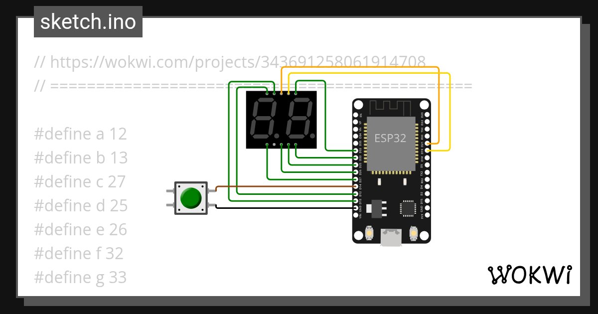 sketch.ino - Wokwi ESP32, STM32, Arduino Simulator
