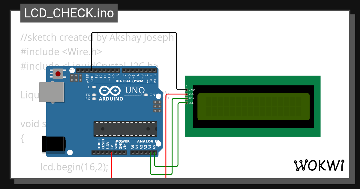 LCD_CHECK.ino - Wokwi ESP32, STM32, Arduino Simulator