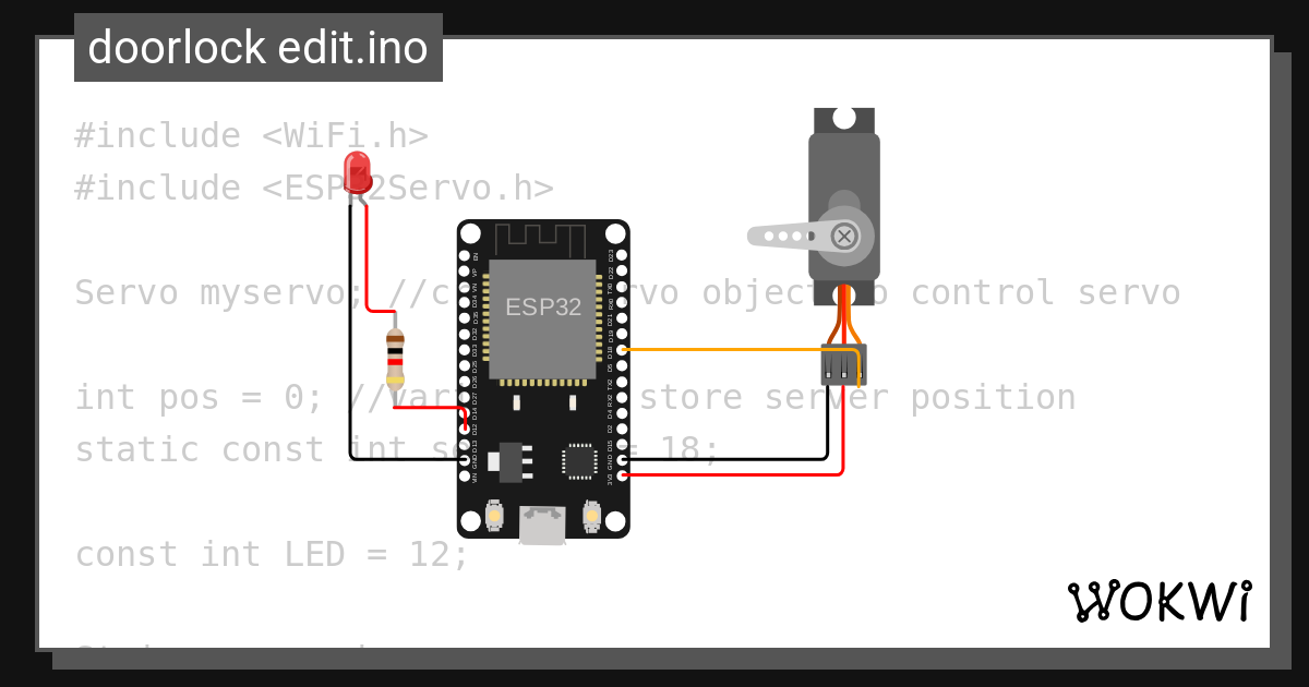 Doorlock O Wokwi Esp32 Stm32 Arduino Simulator