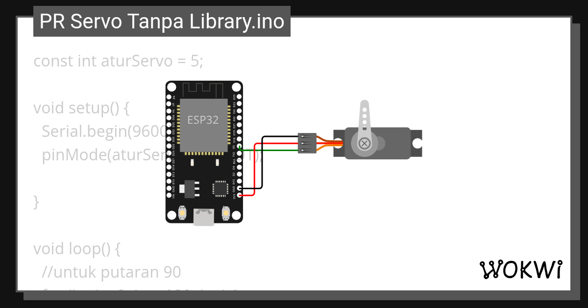 PR Servo Tanpa Library.ino - Wokwi ESP32, STM32, Arduino Simulator